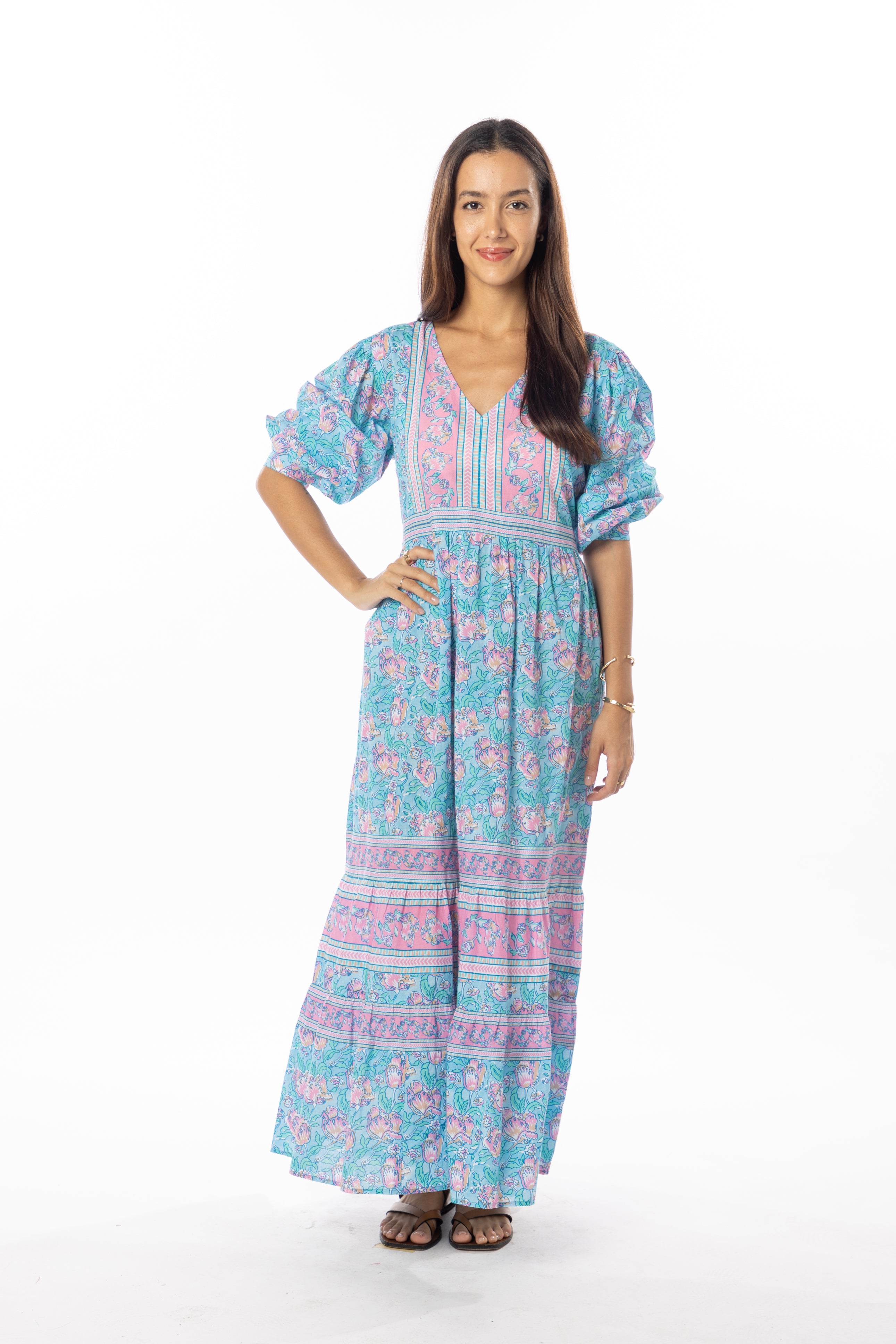 Luciana Dress | Seashell | Spring | Summer | Maxi Dress | Bindu Clothing